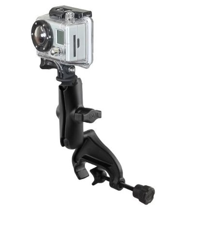 RAM Heavy Duty Rail Yoke Airplane Cockpit Mount with Custom GoPro Hero