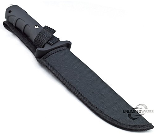 Unlimited Wares Heavy Duty Military Tactical Survival Knife 12-Inch Ov