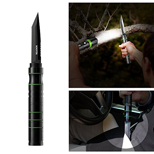 Kootek Tactical Flashlight Knife K1 Multifunctional Self Defense Survi